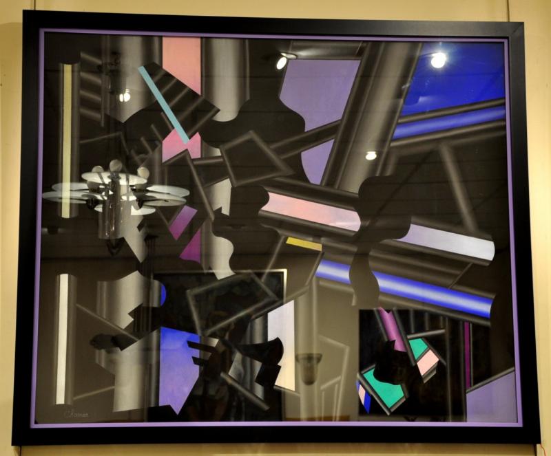 Jacques Charrier Abstract Composition XXth Century